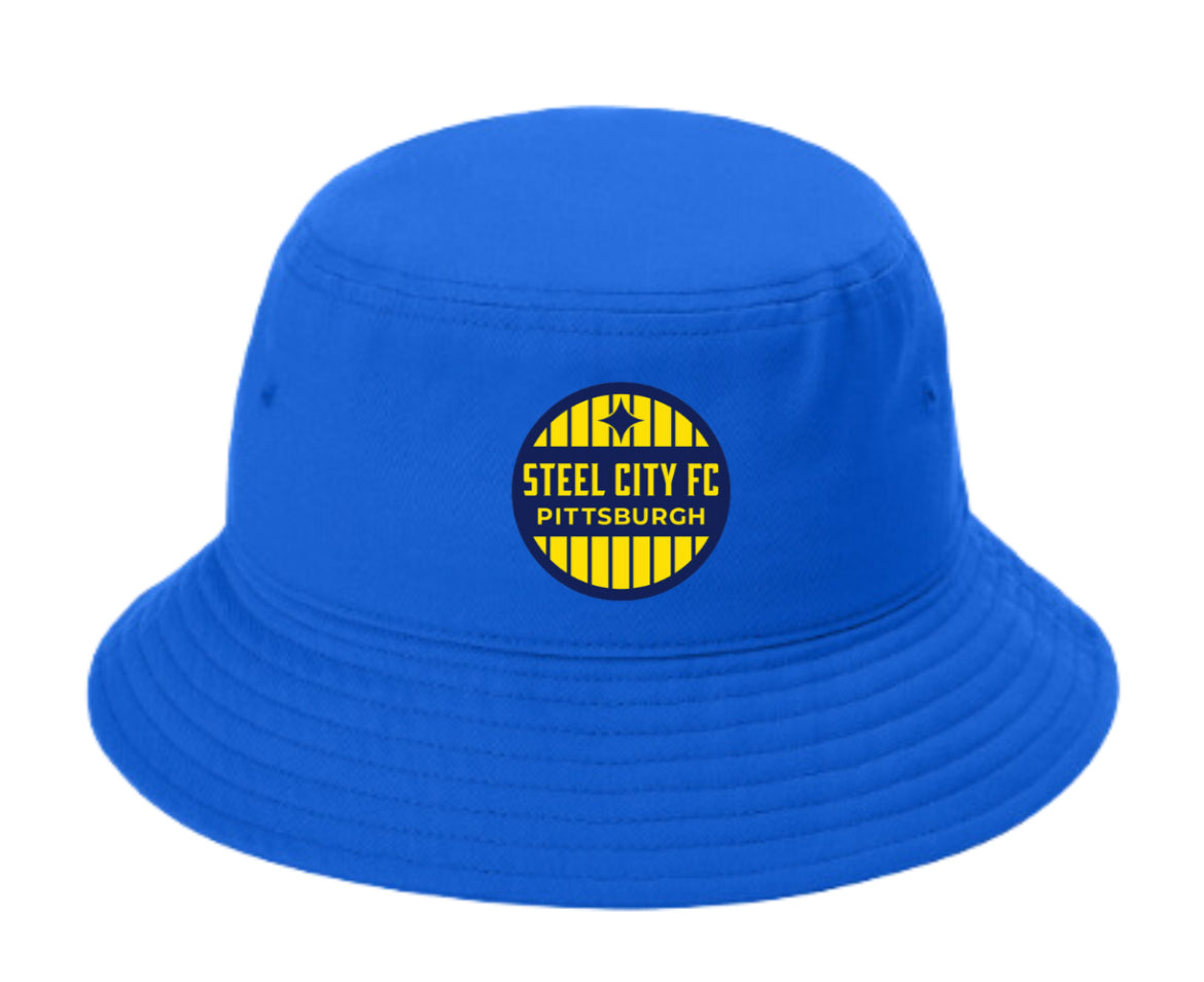New! SCFC Bucket Hat - Circle Patch Logo - Royal Blue – Steel City FC Shop