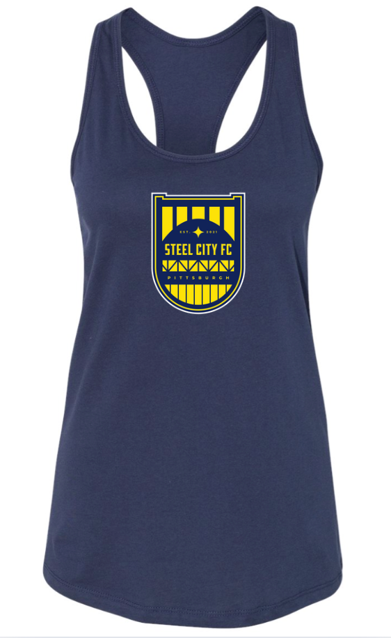 SCFC - Navy Tank with Shield Logo – Steel City FC Shop